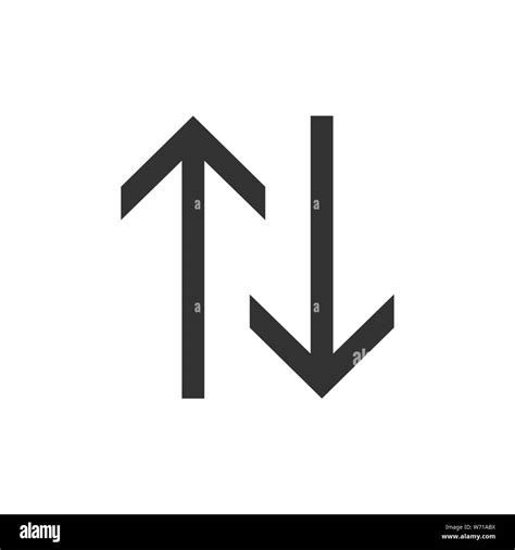 Up Down Arrow Icon Vector Illustration Flat Stock Vector Image And Art Alamy