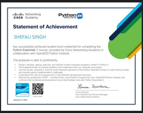 Shefali Singh On Linkedin Cisco Ciscocertification Pythonprogramming
