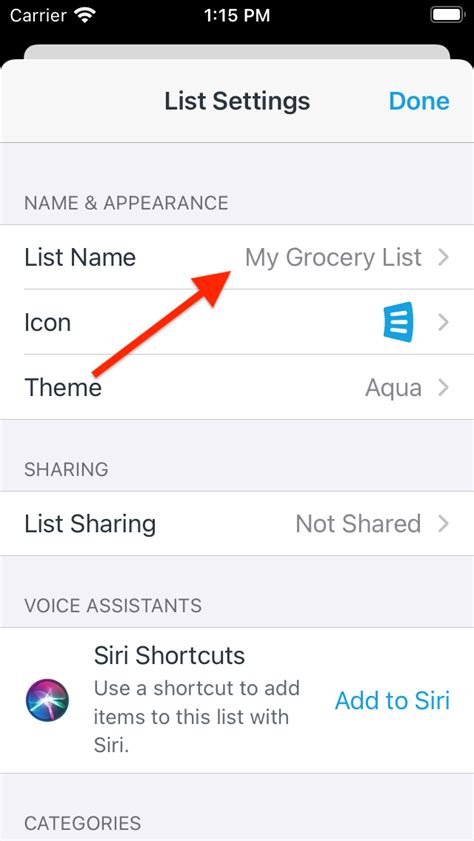 How Do I Rename A List AnyList Help