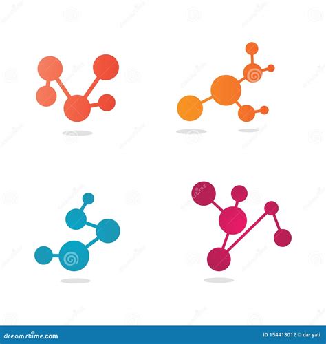 Molecular Structure Chemical Atoms Vector Stock Vector Illustration