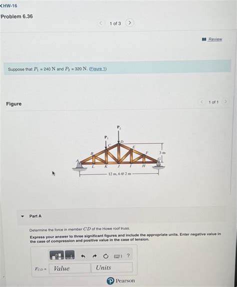 Solved Determine The Force In Member Cd Cj And Kj Of The