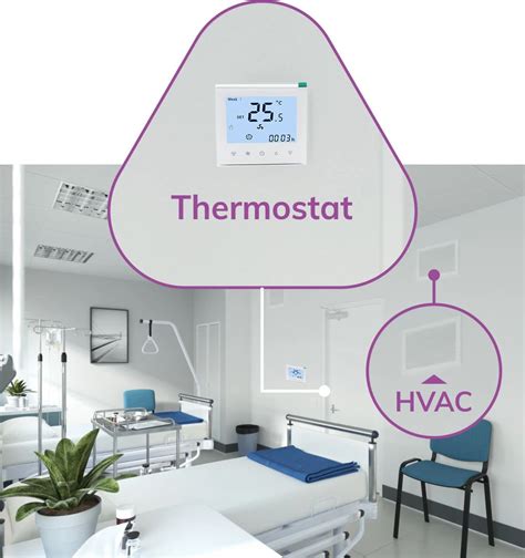 3 Fan Speed Fcu Smart Thermostat With Modbus Communication Control And External Sensor Function