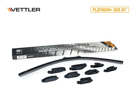 Щетка стеклооч-ля бескаркасная 600 мм (24") (8 адаптеров) VETTLER PLATINUM+