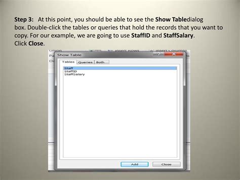 Ppt Creating An Append Query In Microsoft Access Powerpoint