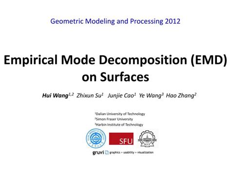 Ppt Empirical Mode Decomposition Emd On Surfaces Powerpoint Presentation Id 6907192