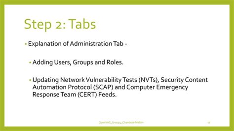 Openvas Vulnerability Assessment Scanner Pptx