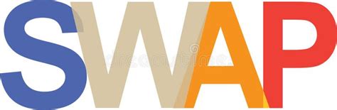 Swap Word On White Stock Illustration Illustration Of Swapped 307609869