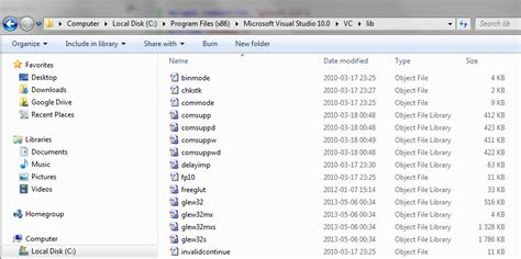 Linker Error With Glew And Visual Studio On Windows 7 Stack Overflow