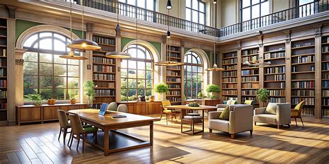 책장과 대형 창문이 있는 햇볕이 잘 드는 도서관 내부 도서관 독서실 햇빛 책장 인테리어 빈티지 도서관 연구 배경 일러스트 및 사진 무료 다운로드 Pngtree