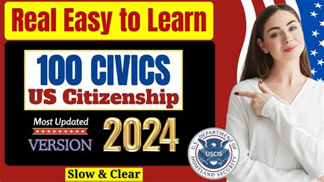 2024 Full Answer 100 Civics Questions And Answers U S Citizenship Interview I N400