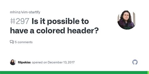 Is It Possible To Have A Colored Header · Issue 297 · Mhinzvim Startify · Github