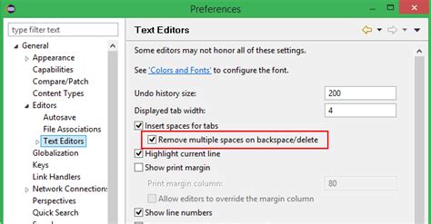 In Eclipse How Can Spaces Behave As Tabs Stack Overflow