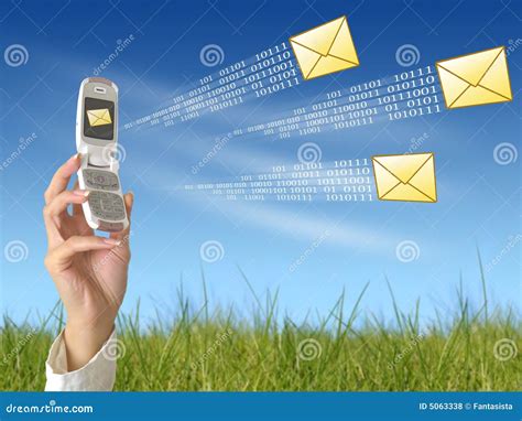 Sending Message Stock Photo Image Of Gprs Discussion 5063338
