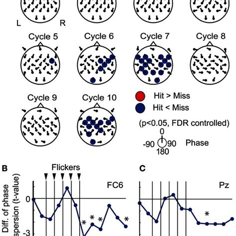 Subsequent Recall Related Eeg Phase Locking A Topographical Maps Of