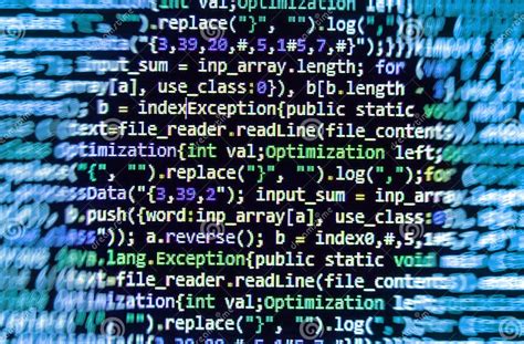 Coding Programming Source Code Screen Stock Illustration