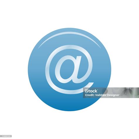 At Symbol Email Icon Illustration Stock Illustration Download Image