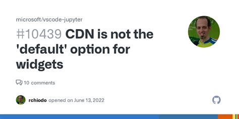 Cdn Is Not The Default Option For Widgets · Issue 10439 · Microsoftvscode Jupyter · Github