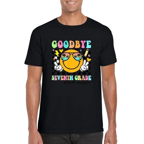 Goodbye 7th Grade Class Of 2025 Hello Summer Graduation T Shirt For