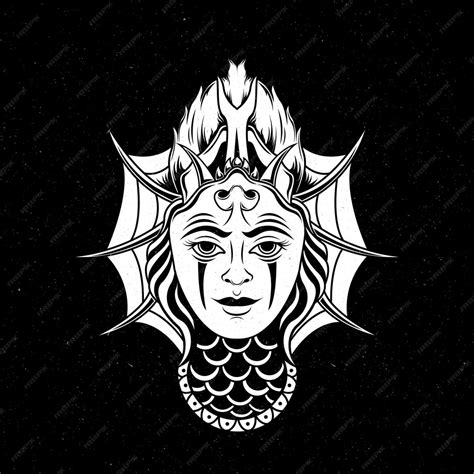 Yokai Femenino Vector Premium