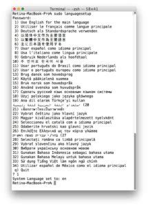 How To Change Mac System Language Via Command Line