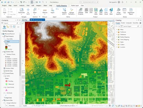 Tutorial Create 2d Digital Aerial Imagery Products In Arcgis Reality