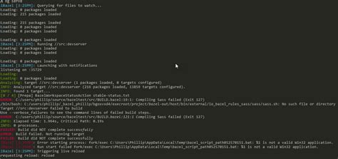bazel collection not building io bazel rules sass sass sass sh no