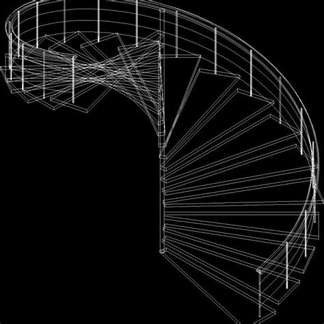 Spiral Staircase D DWG Model For AutoCAD Designs CAD