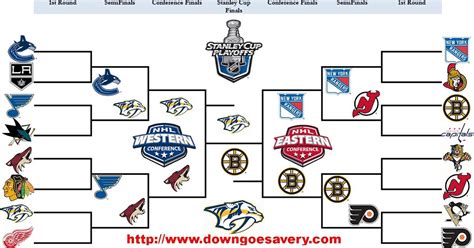Printable Hockey Bracket