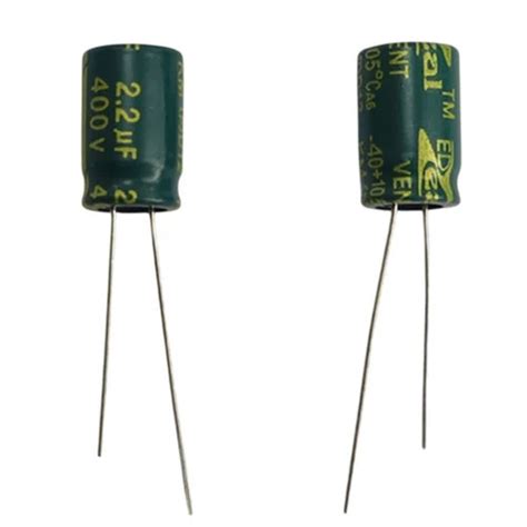 2 2uf 400v 8x12mm Edzeal Electrolytic Capacitor At Best Price In Delhi Switch Mart India