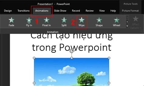 Cách Tạo Hiệu ứng Trong Powerpoint Chuyển động Chữ Hình ảnh