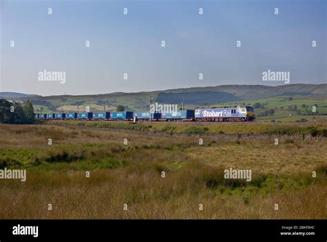 Stobart Rail Livery Class 92 Electric Locomotive Hauling The Eddie