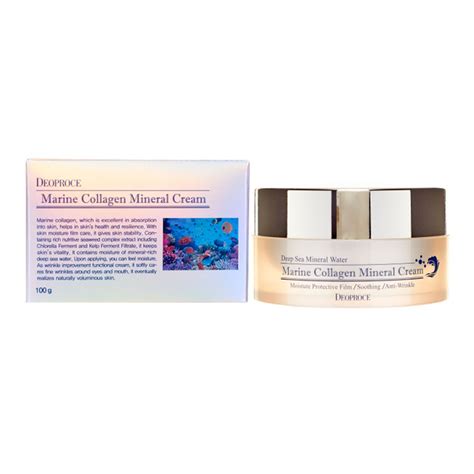DEOPROCE MARINE COLLAGEN MINERAL CREAM Крем для лица с морским ...