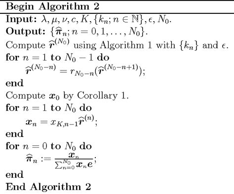 Table 2 From Multiserver Retrial Queues With Two Types Of Nonpersistent
