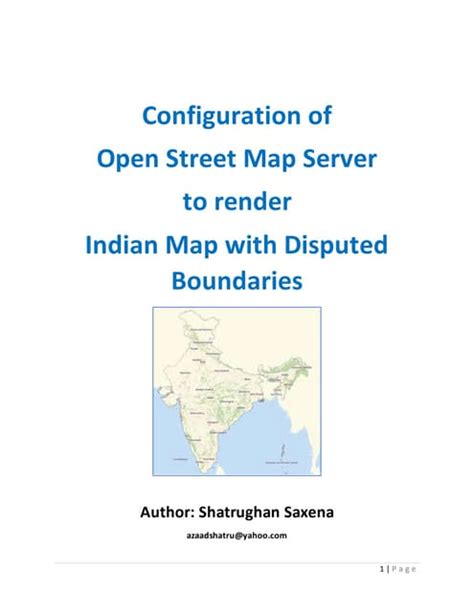 Tutorial To Setup Openstreetmap Tileserver With Customized Boundaries Of India Docx