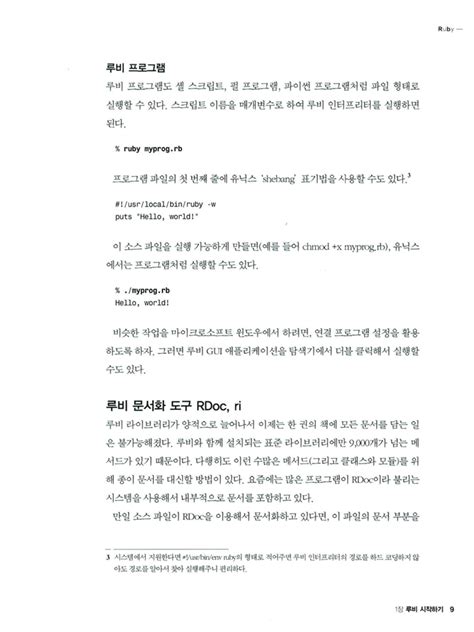 알라딘 미리보기 Programming Ruby 프로그래밍 루비 전2권