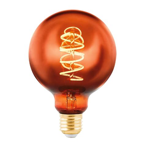 Led Globe E27 G95 4w Filament 2000k Copper Lightsie