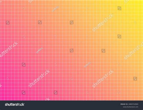Pink Orange Gradient Graph Paper Background Stock Illustration