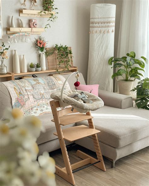 슬기로운홈앤라이프 집꾸미기 홈카페 육아 일상 예비뱀띠맘 제품제공 사가 뉴본 커버 🪽 방울이 이유식체어 로 선택한 트립트랩 트트 뽕 뽑으려면 트립트랩뉴본 까지