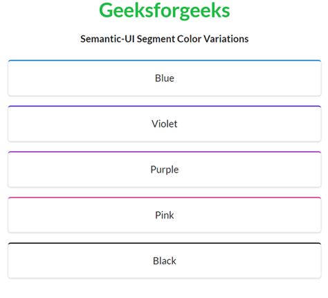语义 Ui 段颜色变化 码农参考