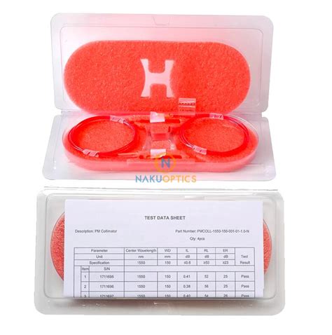 850nm Pm Fiber Collimator C Glens Polarization Maintaining Collimator Nakuoptics