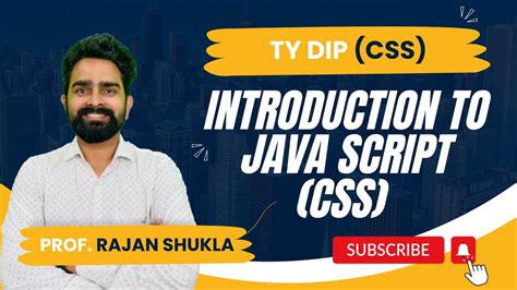 introduction to javascript msbte sem 5 css ty diploma youtube