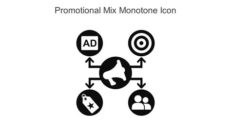 Promotional Mix Monotone Icon In Powerpoint Pptx Png And Editable Eps Format PPT Slide