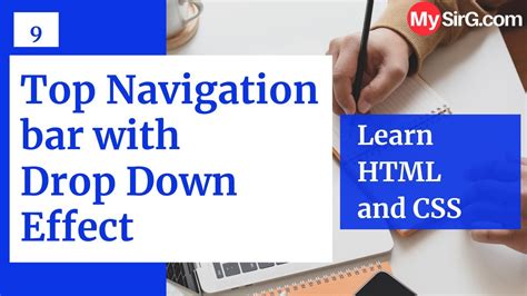 Dropdown Navigation Learn Html And Css Youtube