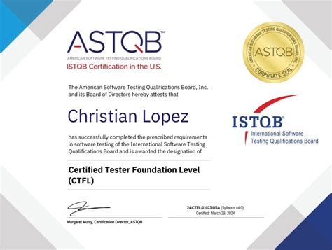 Christian L On Linkedin Isqtb Astqb Qa Quality Software Testing Tester Qacertification…