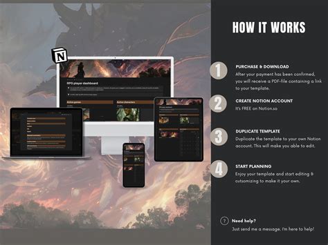 Dnd 5e Notion Template Dnd Character Sheet Notion Dashboard Digital Dnd Journal Dm Screen