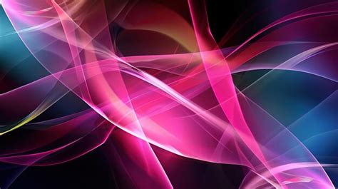 Abstract Colorful Swirls In Motion Premium Ai Generated Image
