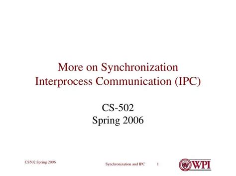 Ppt More On Synchronization Interprocess Communication Ipc