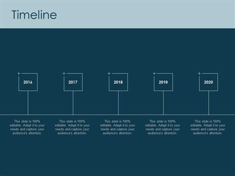 Timeline 2016 To 2020 Ppt Powerpoint Presentation File Sample