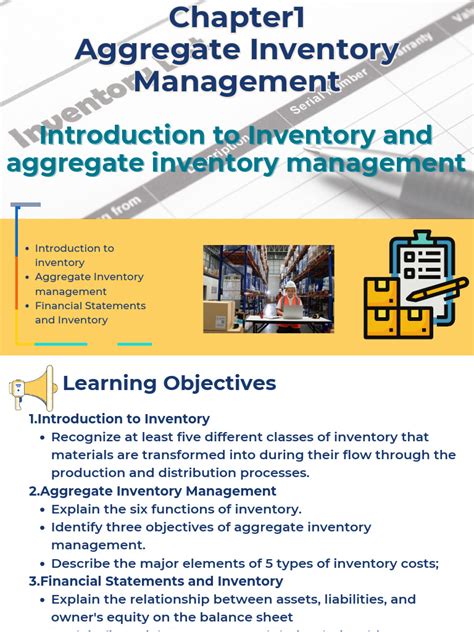 Ch1 Aggregate Invventory Pdf Inventory Balance Sheet