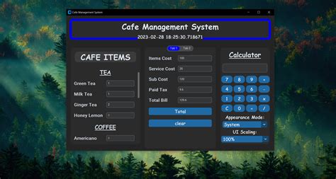 Github Huzaifa8104cafe Management System This Software Application Features An Order Taking